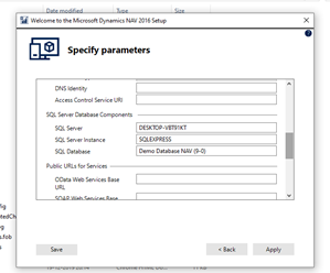 Installation : SQL and Microsoft Dynamics Navision 2016