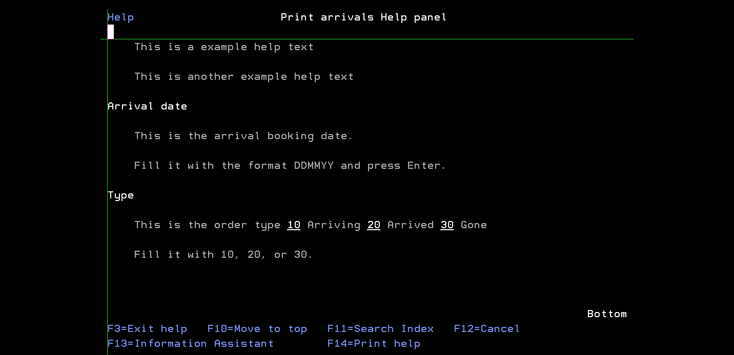 IBMi (AS400) fans only - How to add an HELP panel (Minimalist example) to a DSPF - HELP ...