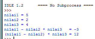 Operator Aritmatika | Belajar Python di Blog 7