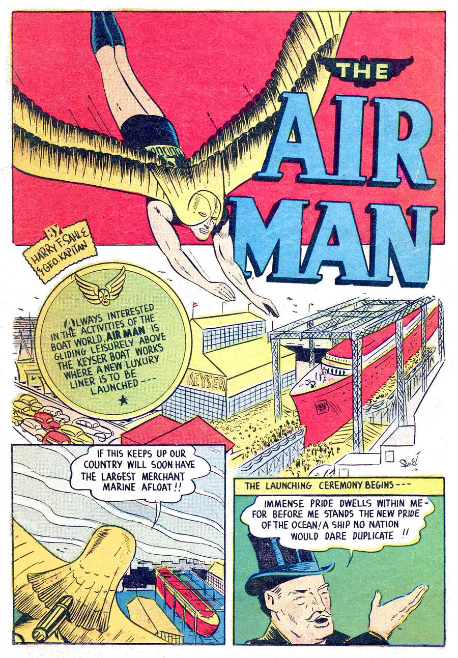 Pappy's Golden Age Comics Blogzine: Number 2214: Up in the air, man
