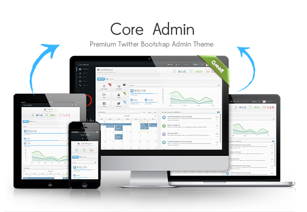 Templates Bootstrap: Download Core Admin