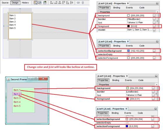 Design Jlist And Show Data Or Items In Jlist In Java Netbeans 3560