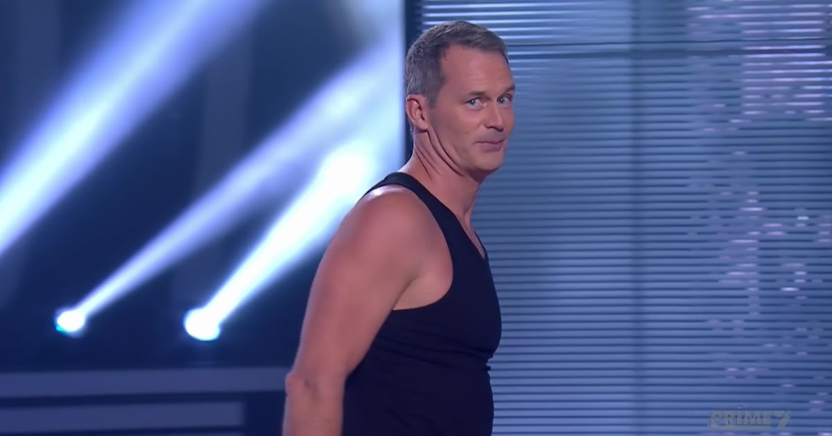 ausCAPS: Tom Williams shirtless in Dancing With The Stars: All Stars