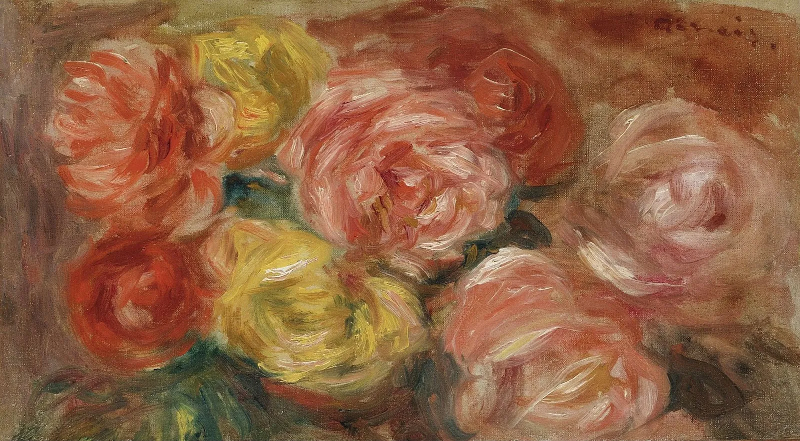 Pierre Auguste Renoir | Roses from Wargemont, 1885 | Masterpiece | Tutt ...