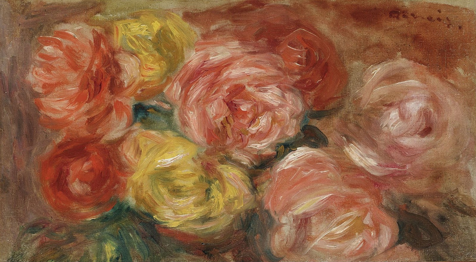 Pierre Auguste Renoir | Roses from Wargemont, 1885 | Masterpiece | Tutt ...