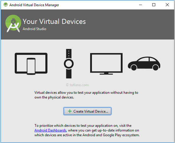 Creating Android Virtual Devices (AVDs)