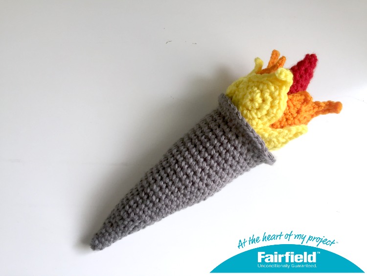 5 Little Monsters: Crocheted Olympic Torch