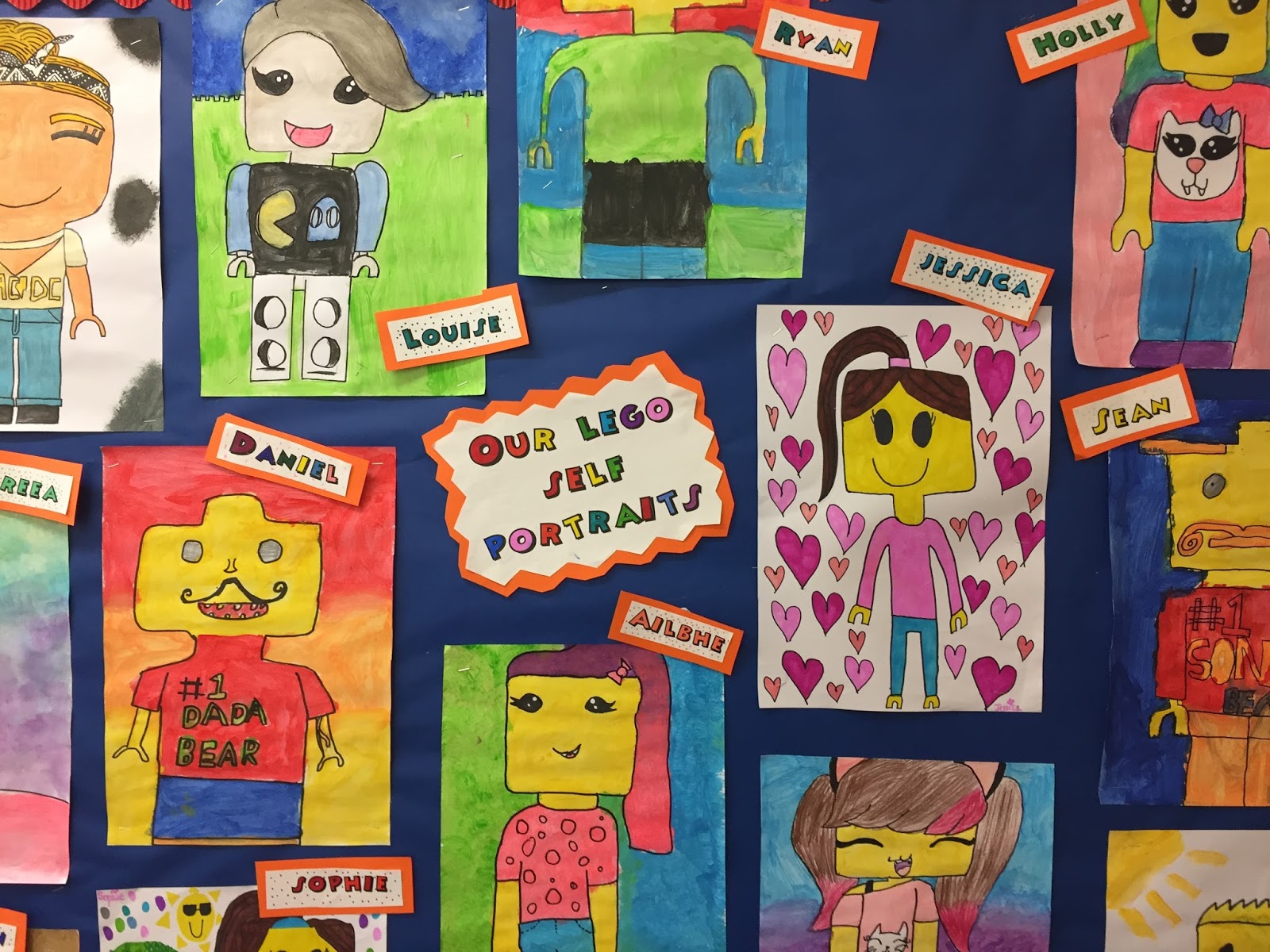 Ms Wards Classroom: Lego Self-Portrait Art