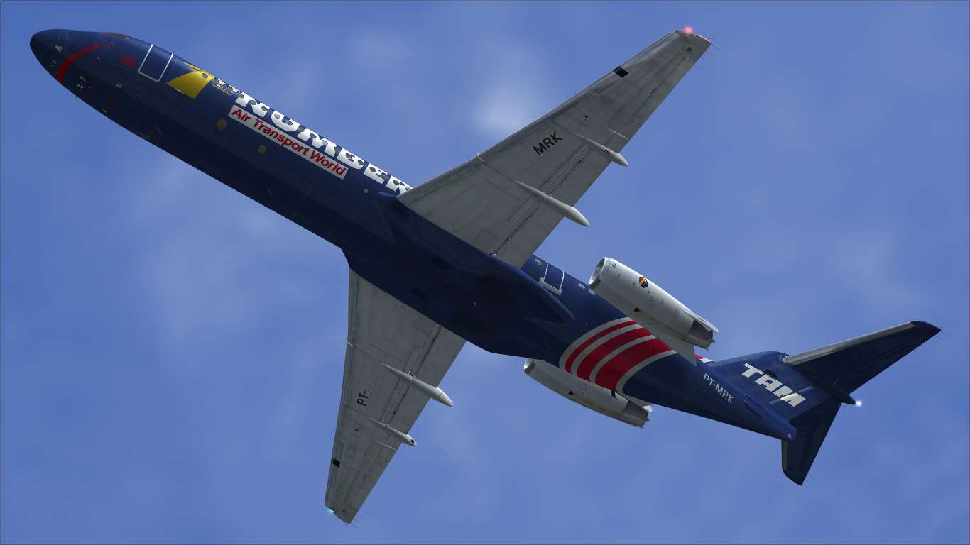 Texturas Brasileiras: TAM Linhas Aéreas PT-MRK Fokker 100