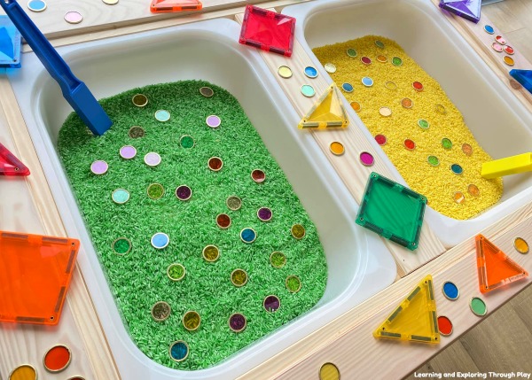 Learning and Exploring Through Play: Magnetic Wands and Chips Sensory Play