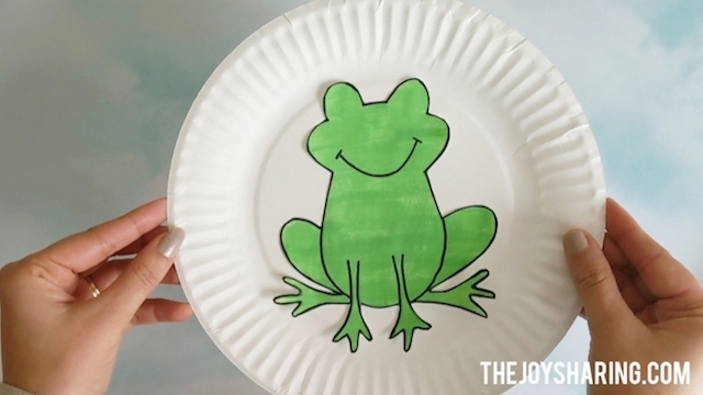 Paper Plate Frog With Moving Tongue - The Joy of Sharing