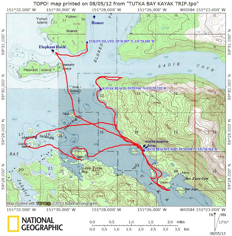 BASECAMP NIKISKI: ...Tutka Bay Kayak Trip