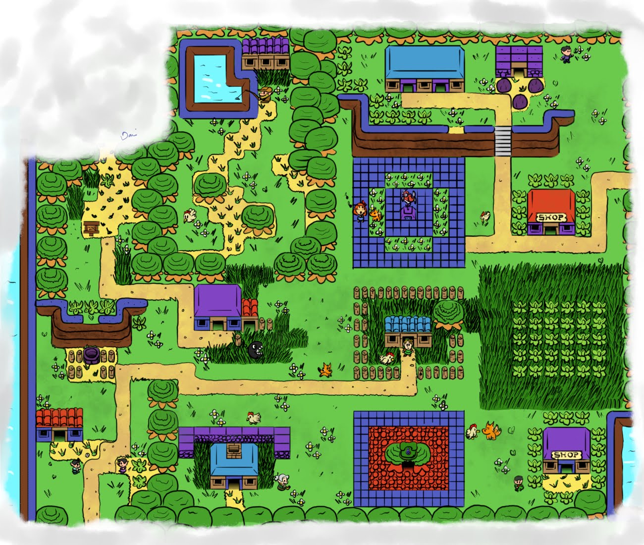 Hyrule Map: Link's Awakening - Mapas
