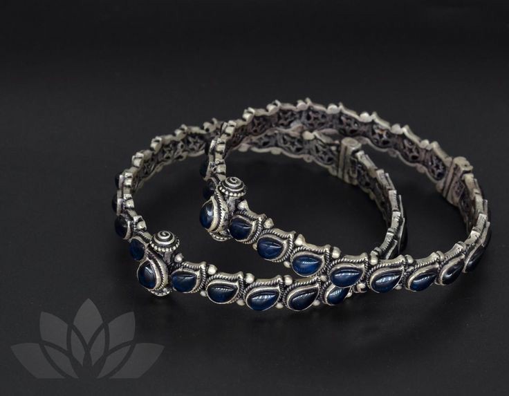 Designer silver bangles