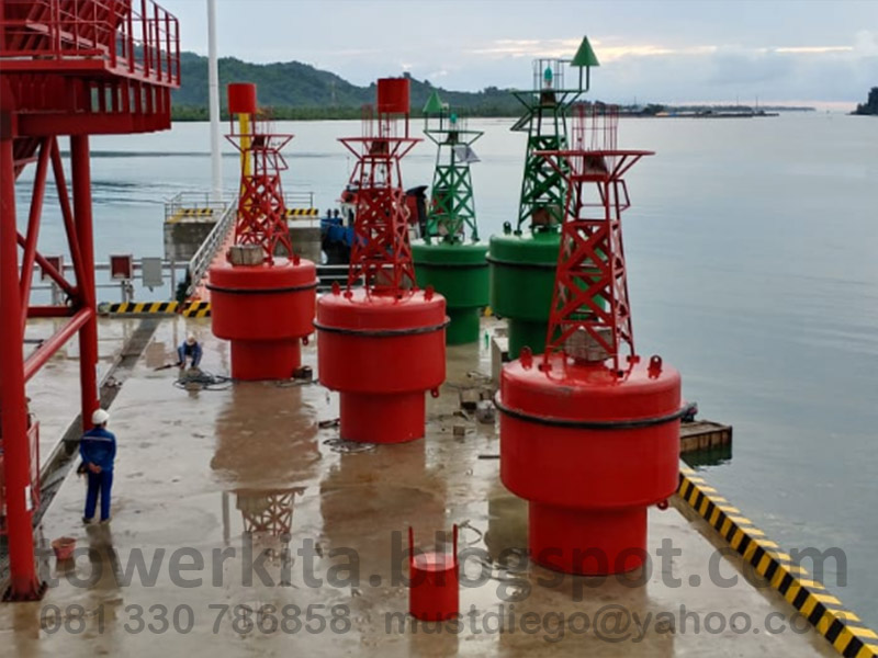 Pabrikasi Buoy dan SBNP - Jual lampu mercusuar, rambu pelampung ...