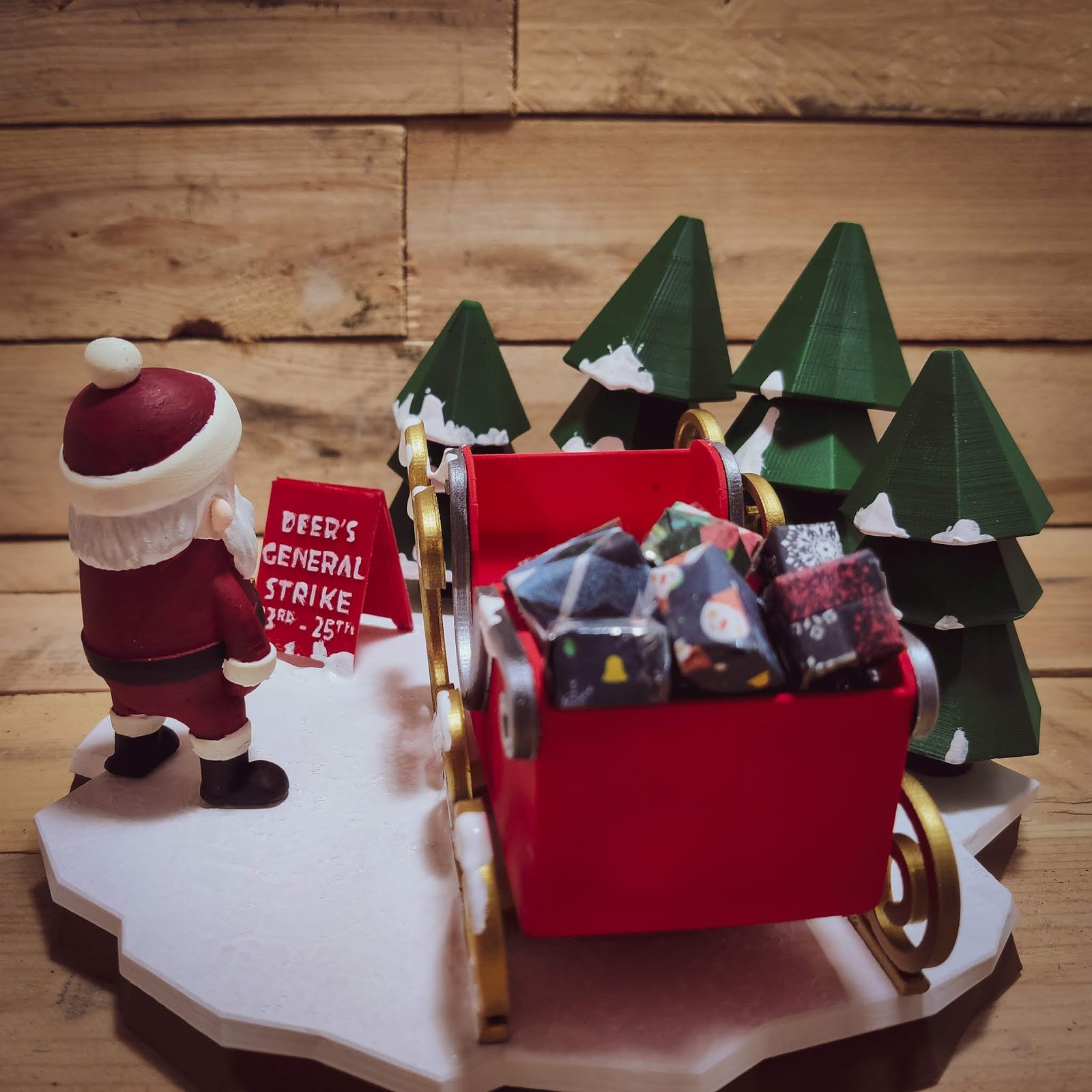 Santa Claus & The Deer's Strike | The3Dprinting 3D print Dioramas ...