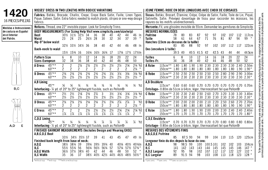 Pen-Pal Productions: How to Read a Sewing Pattern
