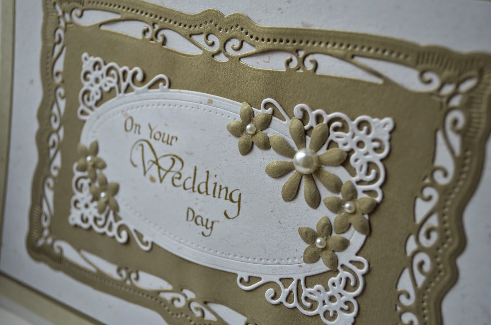 Gold Frame Wedding Card ~ Stuff and Spice