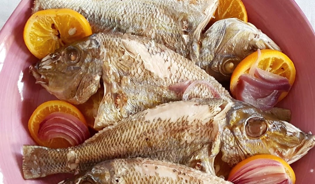 Maryam's Culinary Wonders: 1465. Orange Roast Fish