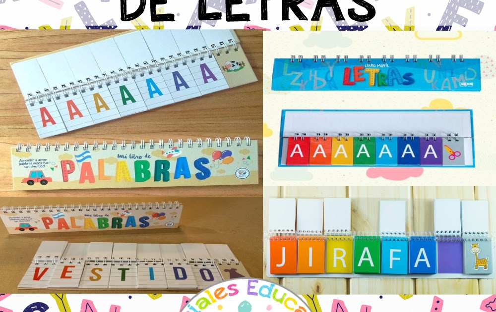Libros Móviles de Letras | Materiales Educativos para Maestras