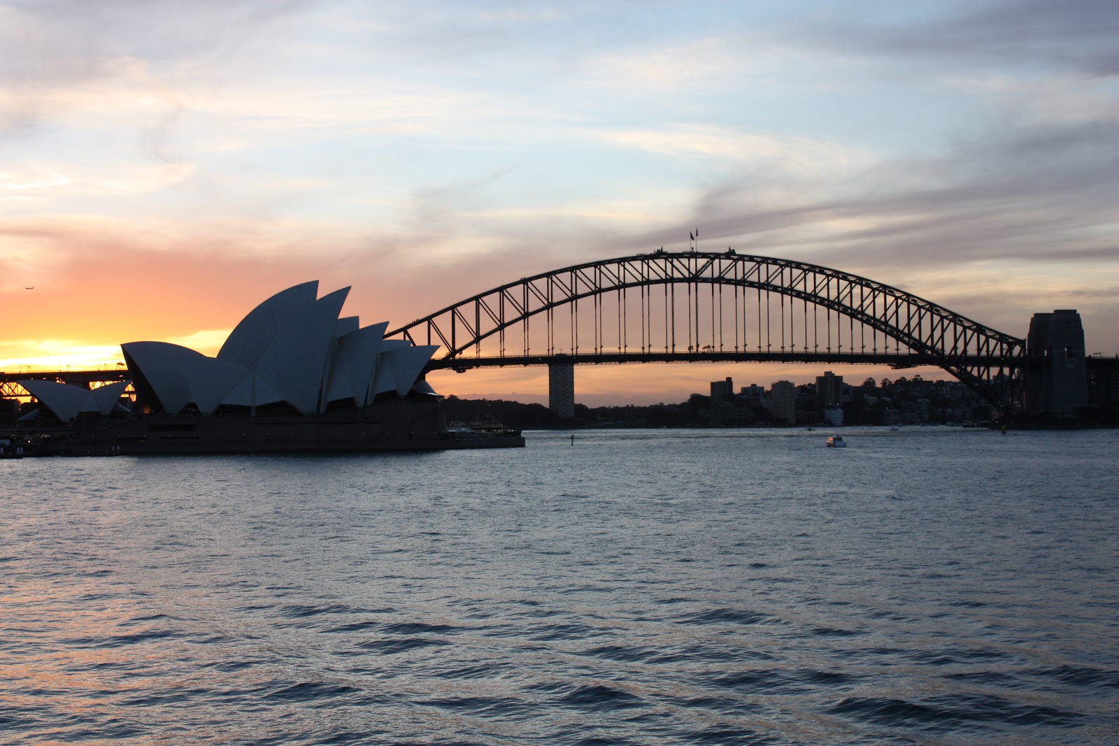 Sydney - City and Suburbs: Sydney Harbour, sunset