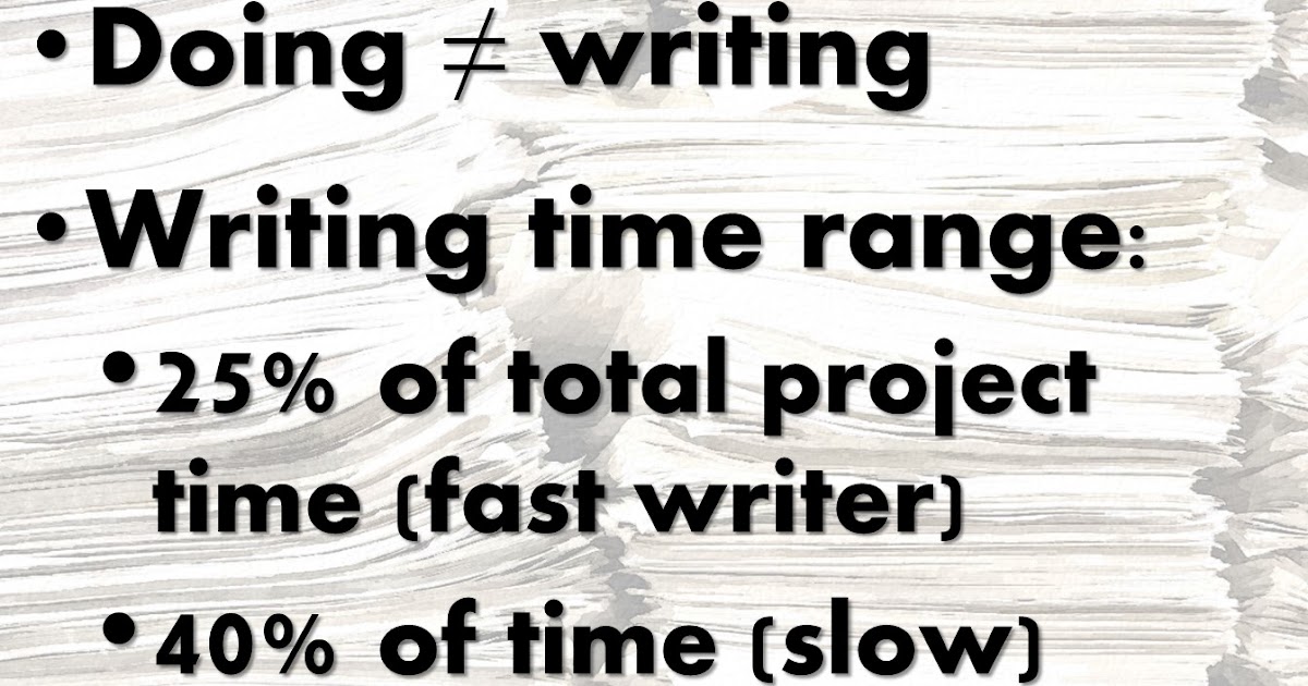 Sam Young: Planning time to write