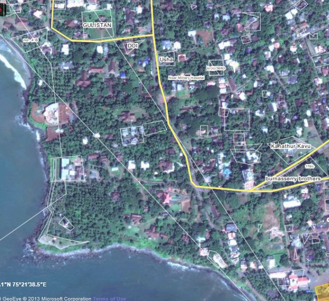 Jeevan's KALLI VALLI : Kannur A study with an Old Map