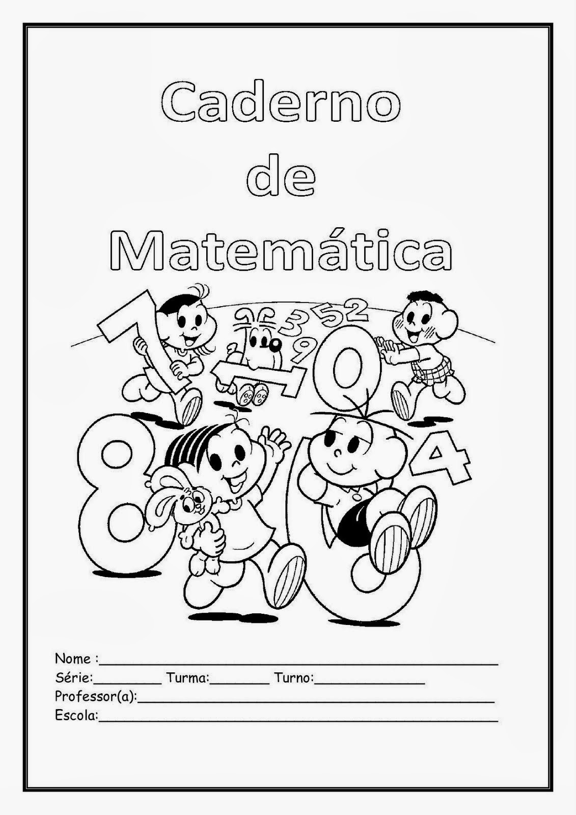 Educar X: Capas para caderno de matemática