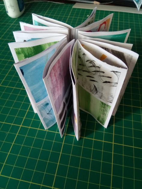 Libros de acordeón, cómo se hacen. Accordeón book.