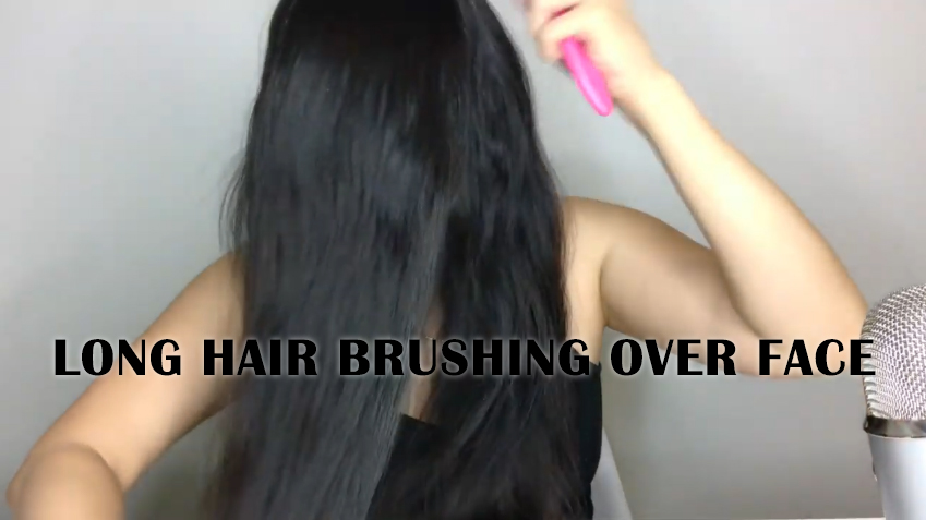 Long Hair Brushing Over Face Long Hair Over Face