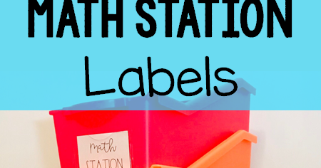Kelly McCown: Math Station Labels for Bins