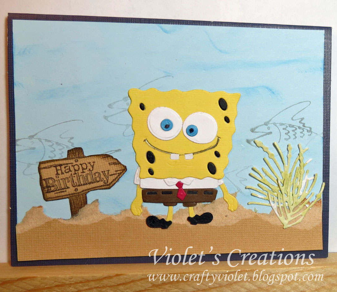 Crafty Violet's Chaos: A SpongeBob Card