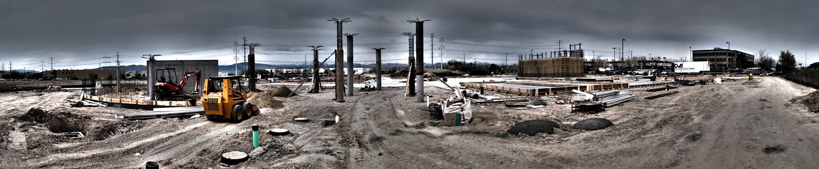 Behind the Glass: Construction Panoramic View