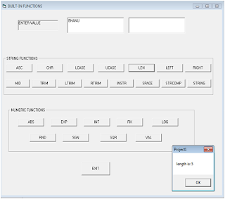 string and numeric function in visual basic ~ Study with google