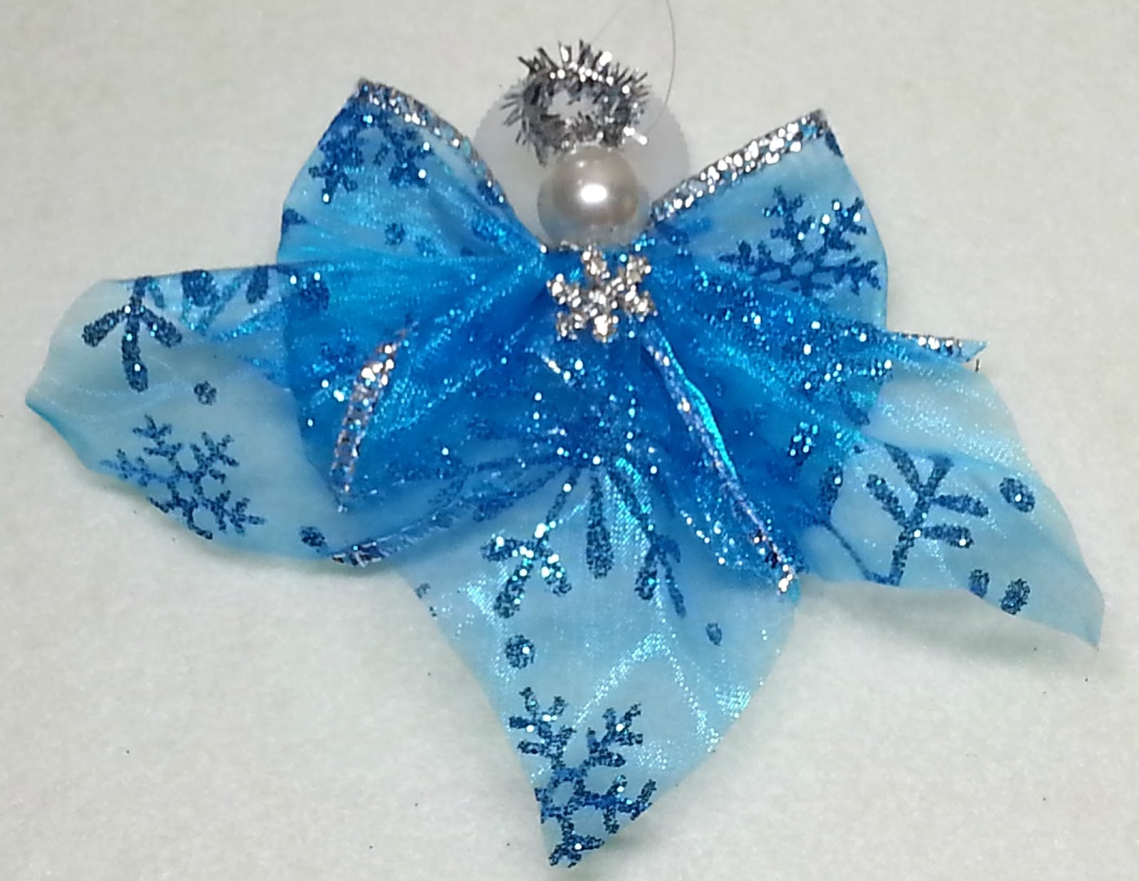 HappyBird's Glitter Nest: DIY~Make A Beautiful And Simple Blue Angel ...