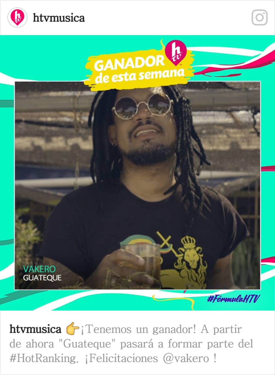 Vakero y su "Guateque" entran al Hot Ranking de HTV