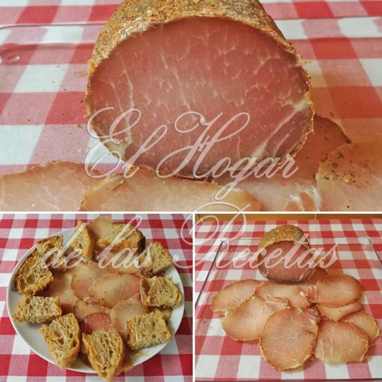El Hogar de las Recetas: Lomo Casero Curado en Nevera
