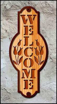 Scrollsaw Workshop: Welcome Sign Scroll Saw Pattern.