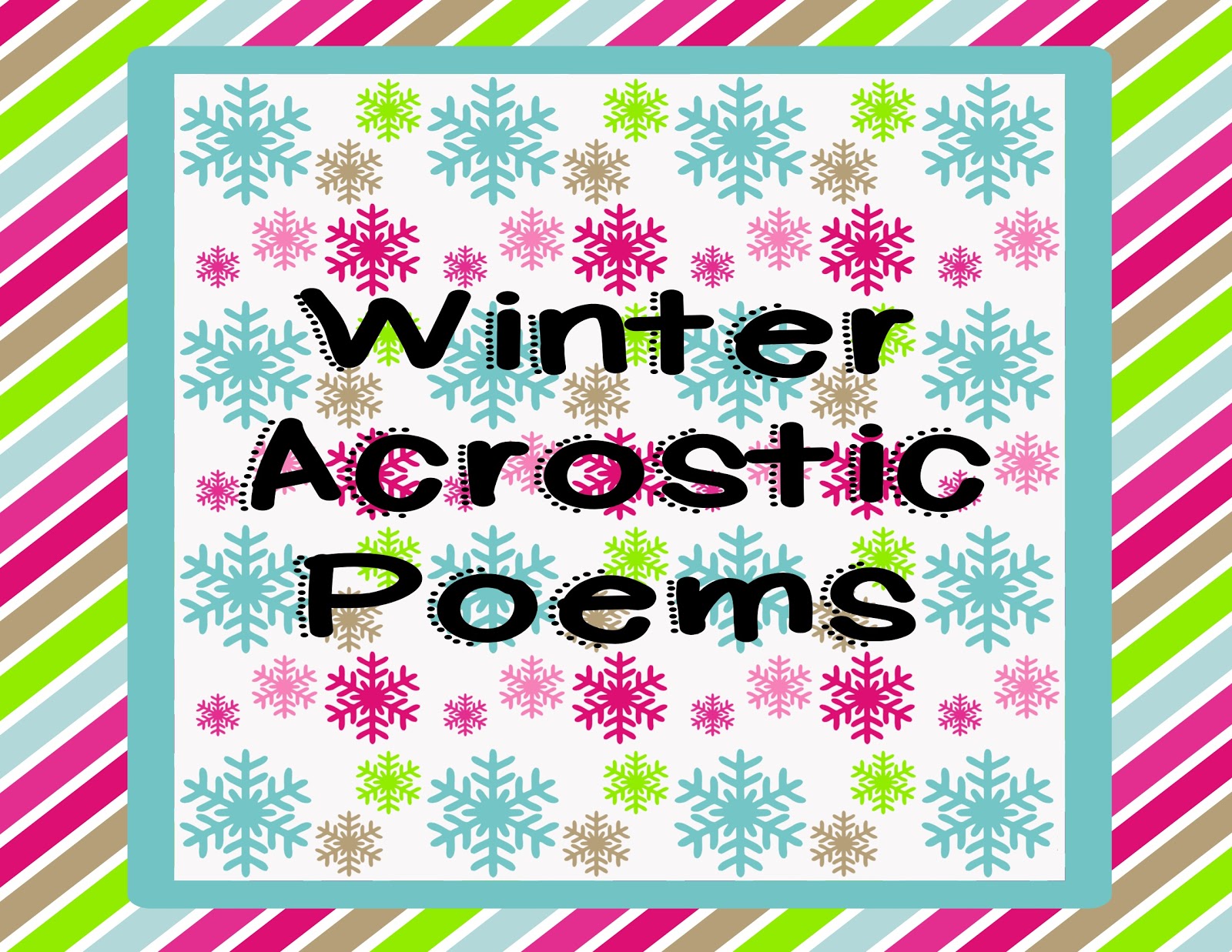 Smiles from Second Grade: Acrostic Fun