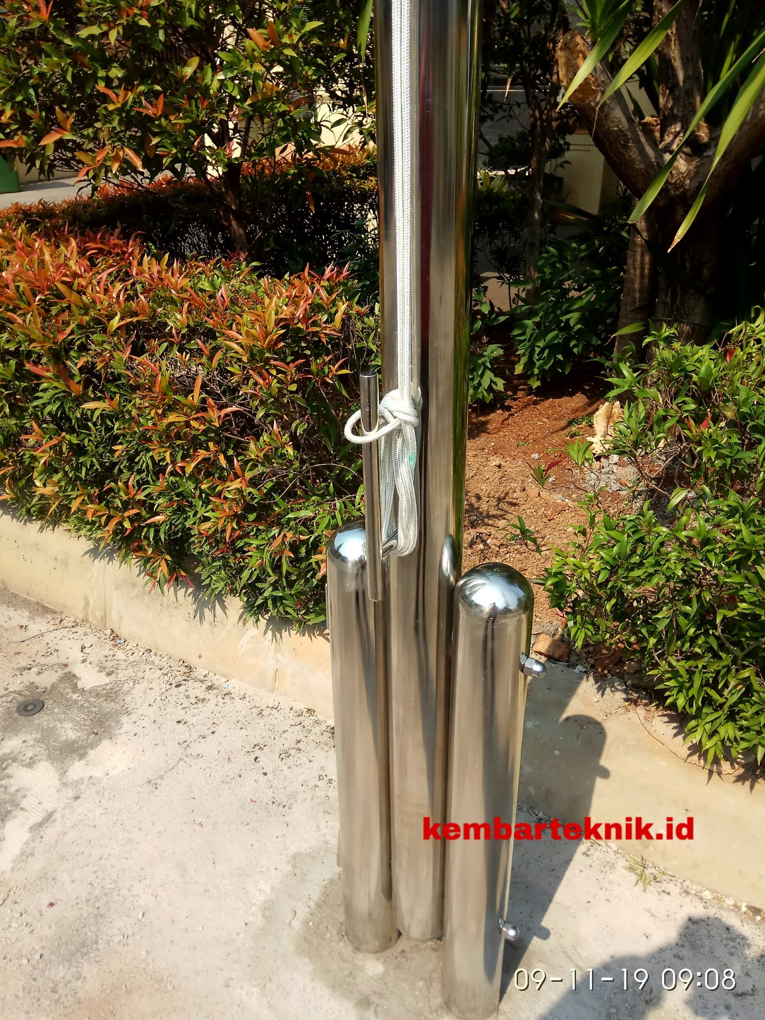 Tiang Bendera Stainless Urgent-Pesanan Kantor Kesehatan Pelabuhan Halim ...