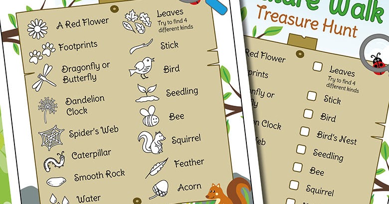 Nature Walk Scavenger Hunt - Messy Little Monster
