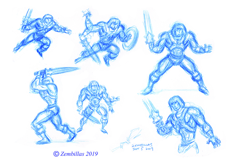 Charles Zembillas: Drawing "He-Man - Masters of the Universe"