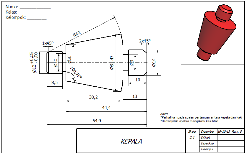 Jobsheet Gambar Teknik Mesin - Perumperindo.co.id