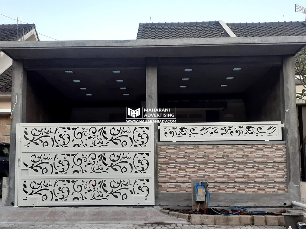 Pemasangan ACP (Aluminium Composite Panel) - Pagar - Kanopi