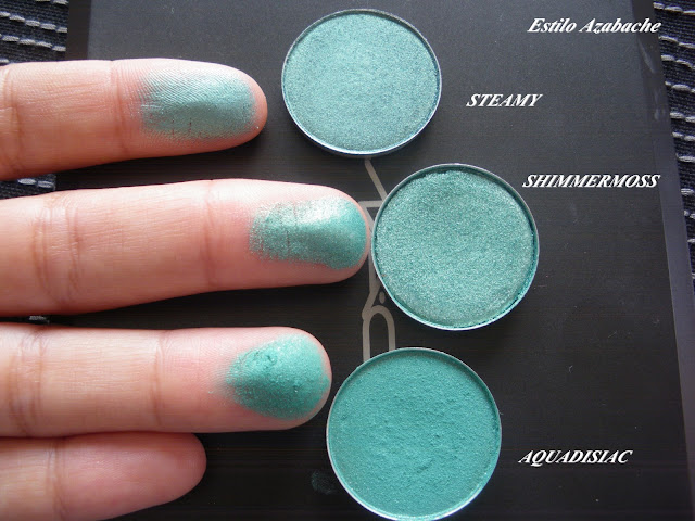 Estilo Azabache: SOMBRAS DE MAC (verdes y azules)