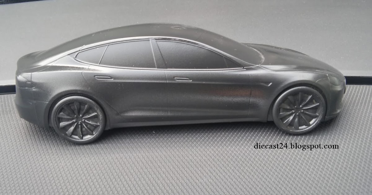 1/24 Diecast miniaturas: Tesla Model S 1/24