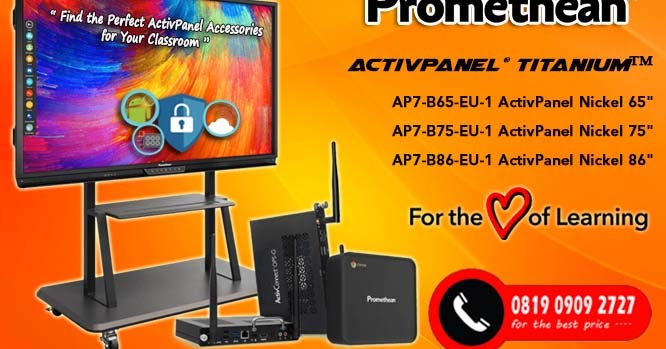 Jual PROMETHEAN ActivPanel Titanium - INTERACTIVE FLAT PANEL