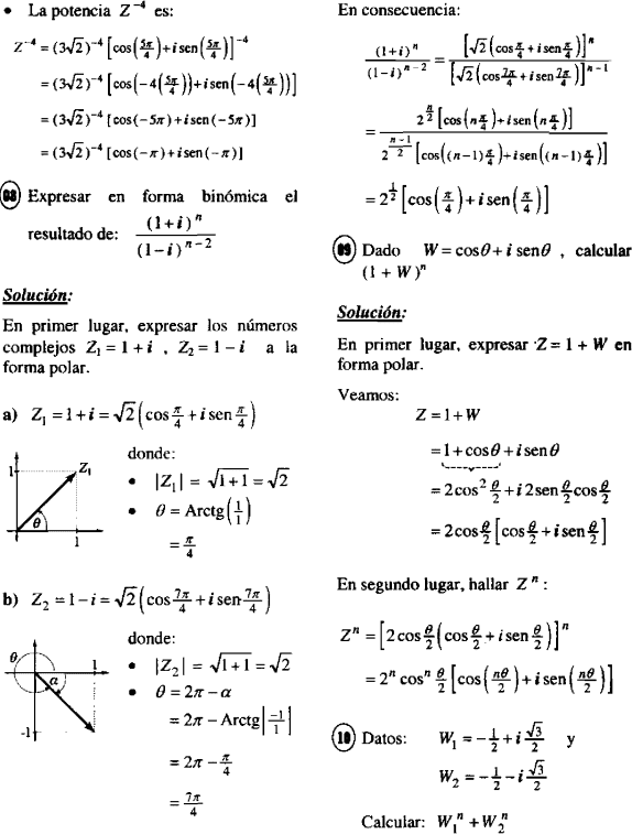 NÚMEROS COMPLEJOS EJERCICIOS Y PROBLEMAS RESUELTOS DE MATEMATICAS DE ...