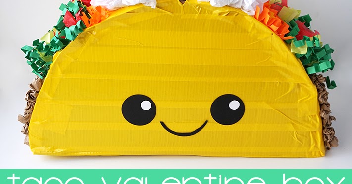 Taco Valentine Card Box | artsy-fartsy mama