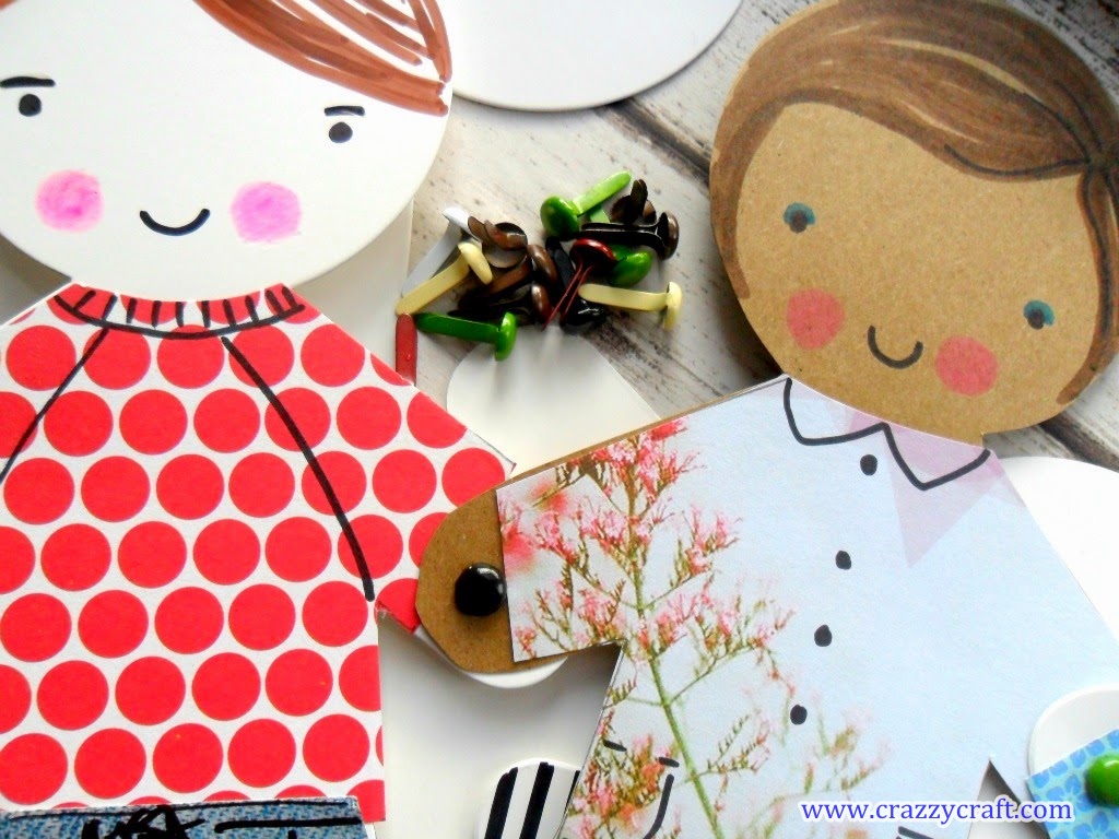 Happy people activities for kids - crazzy craft